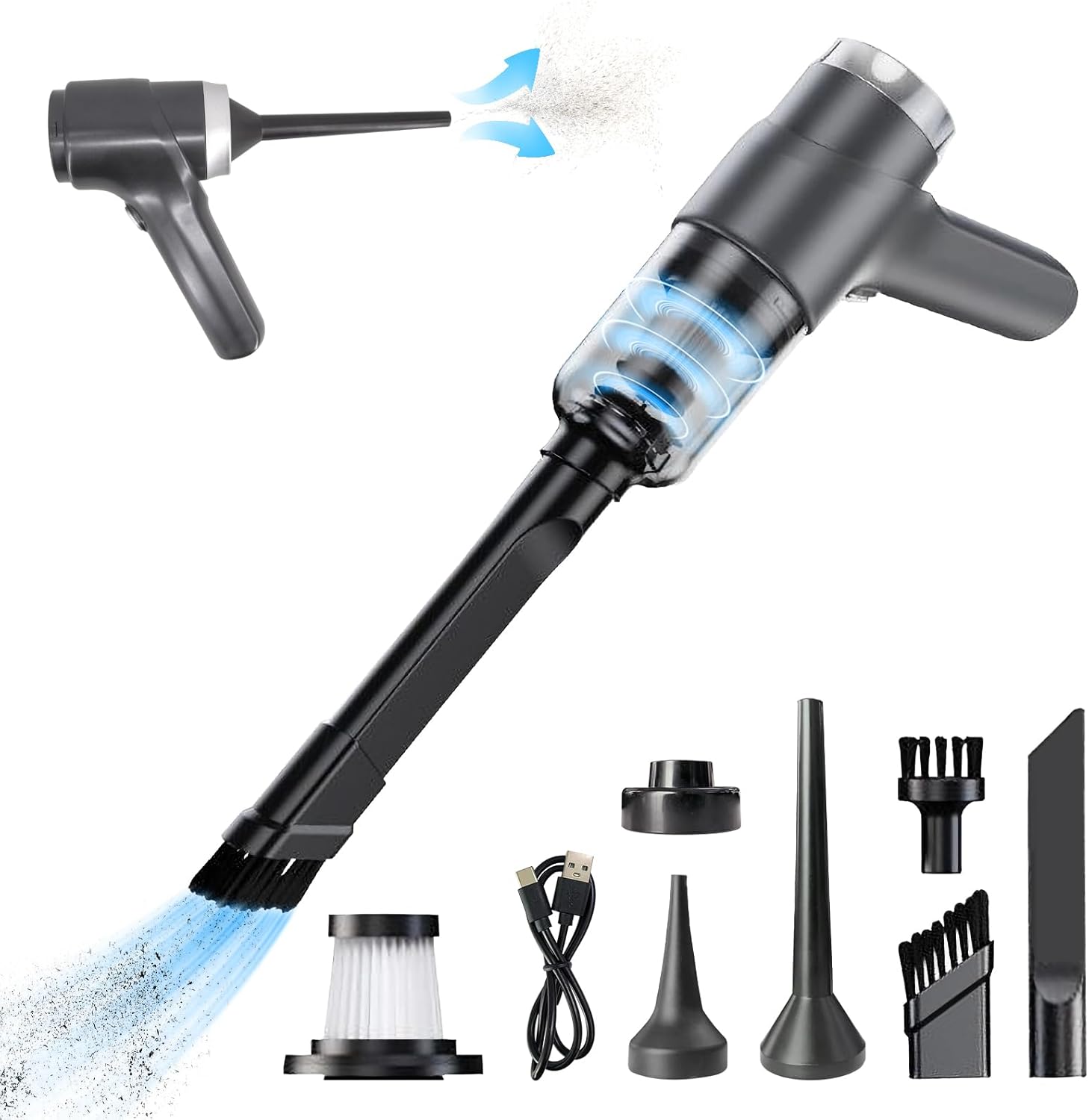 Airify Handheld Car Vacuum Cleaner Cordless 9000Pa Powerful Vacuums 3 ...