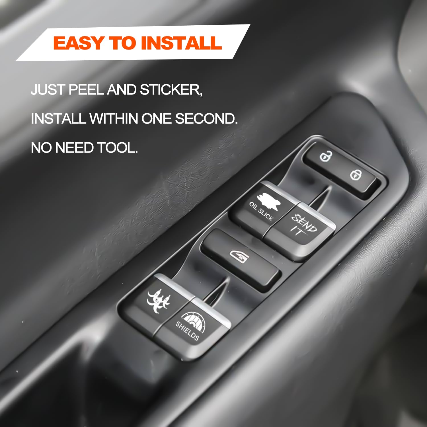 Snapklik.com : 2PCS Novelty Stickers For Car Or Truck Unused Buttons ...