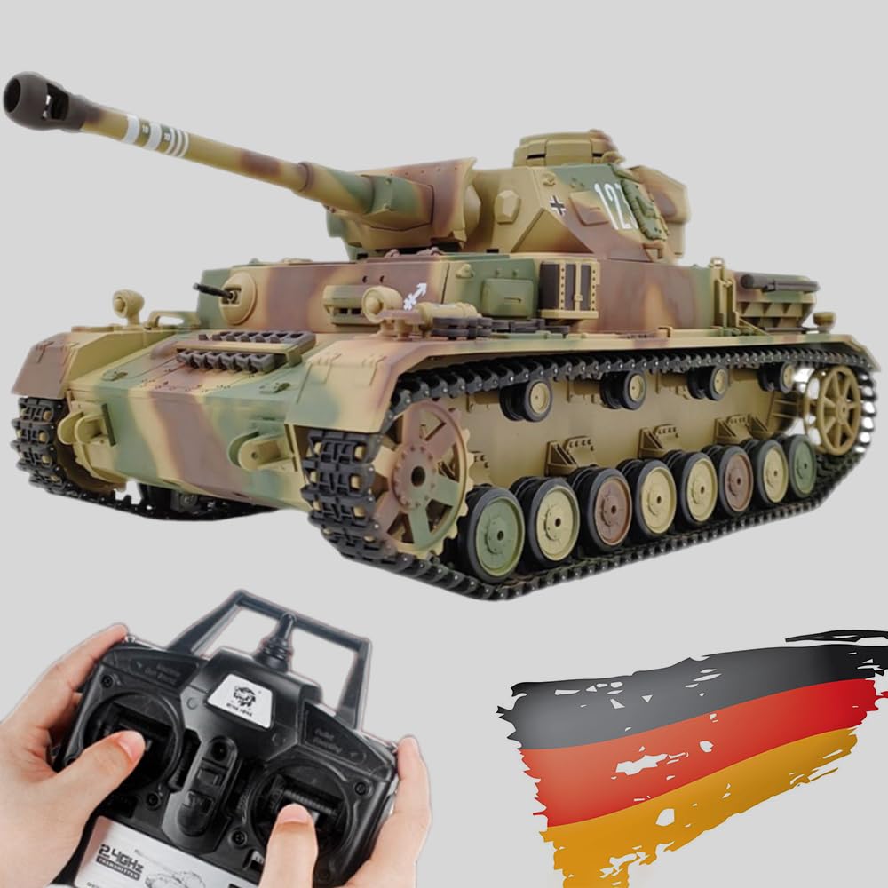 Amazon.com: Ssccgym TK7.0 Remote Control Tank Germany GE Panzer IV RC ...