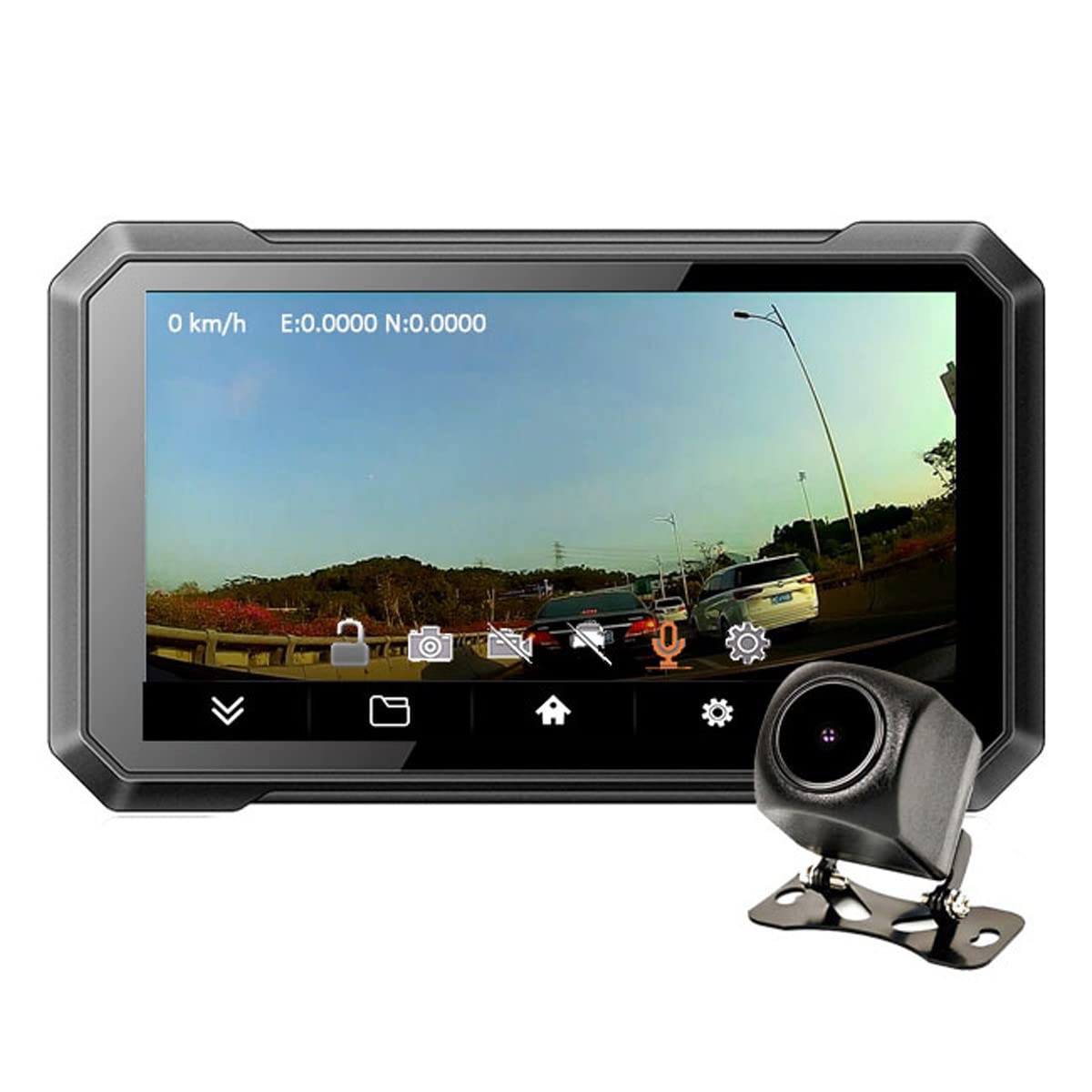Portable Navigation System for Motorcycles, Waterproof, 7 Inch ...