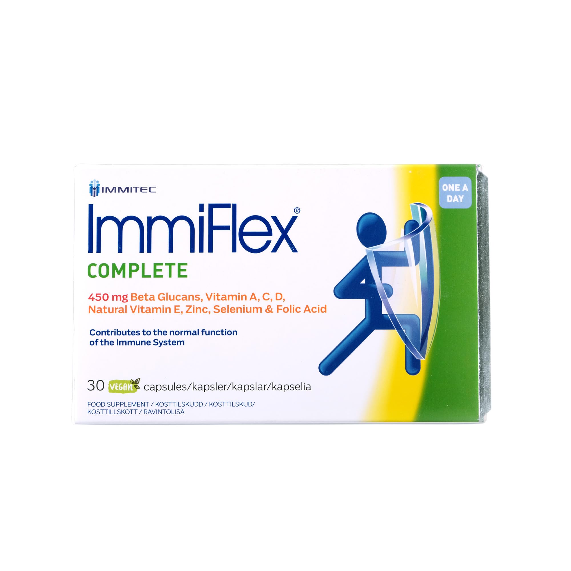 Immiflex Complete | Immune System Booster with 450 mg Beta Glucans ...
