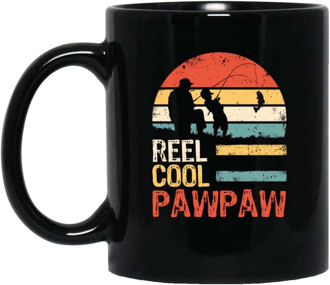 Amazon.com: Father's Day Gifts Mugs - Fishing Reel Cool Pawpaw Funny ...