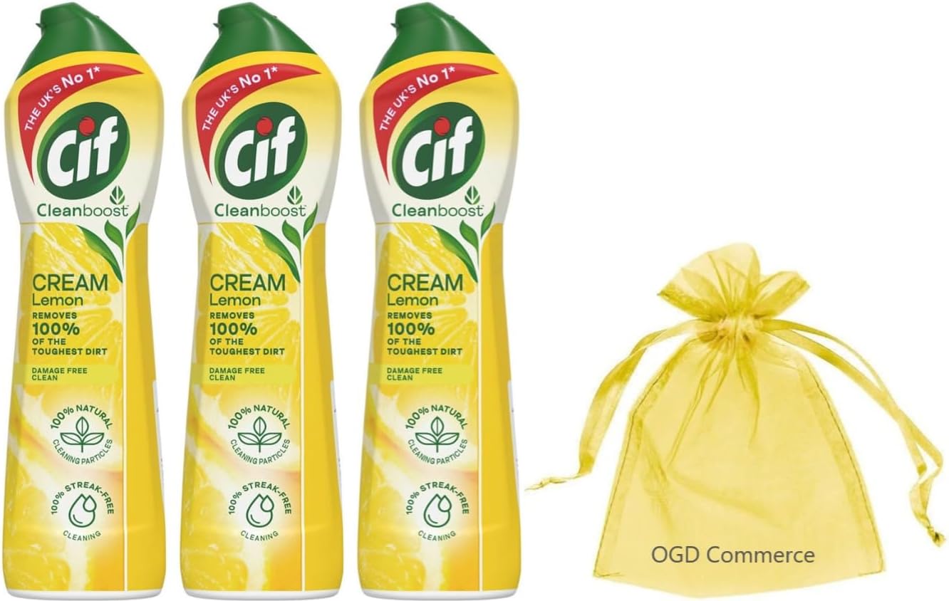 Cif Cream Cleanboost Multipurpose Cleaner, Damage free clean, 500ml ...