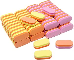Amazon.com : Honbay 80PCS Oval Small Nail File Strips Double Sided Nail ...