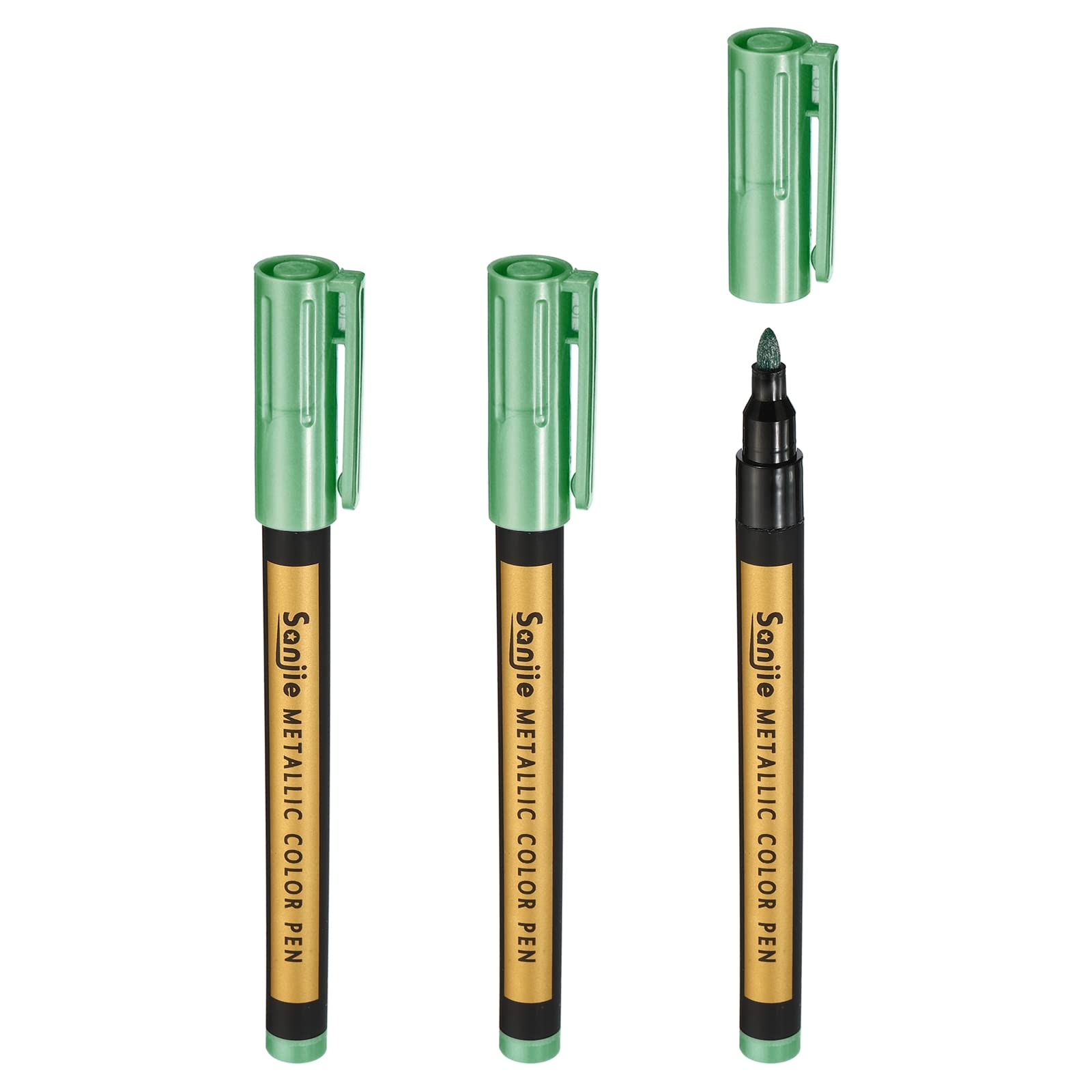 Amazon.com : PATIKIL Metallic Marker Pens, 3 Pack Paint Pens Medium ...