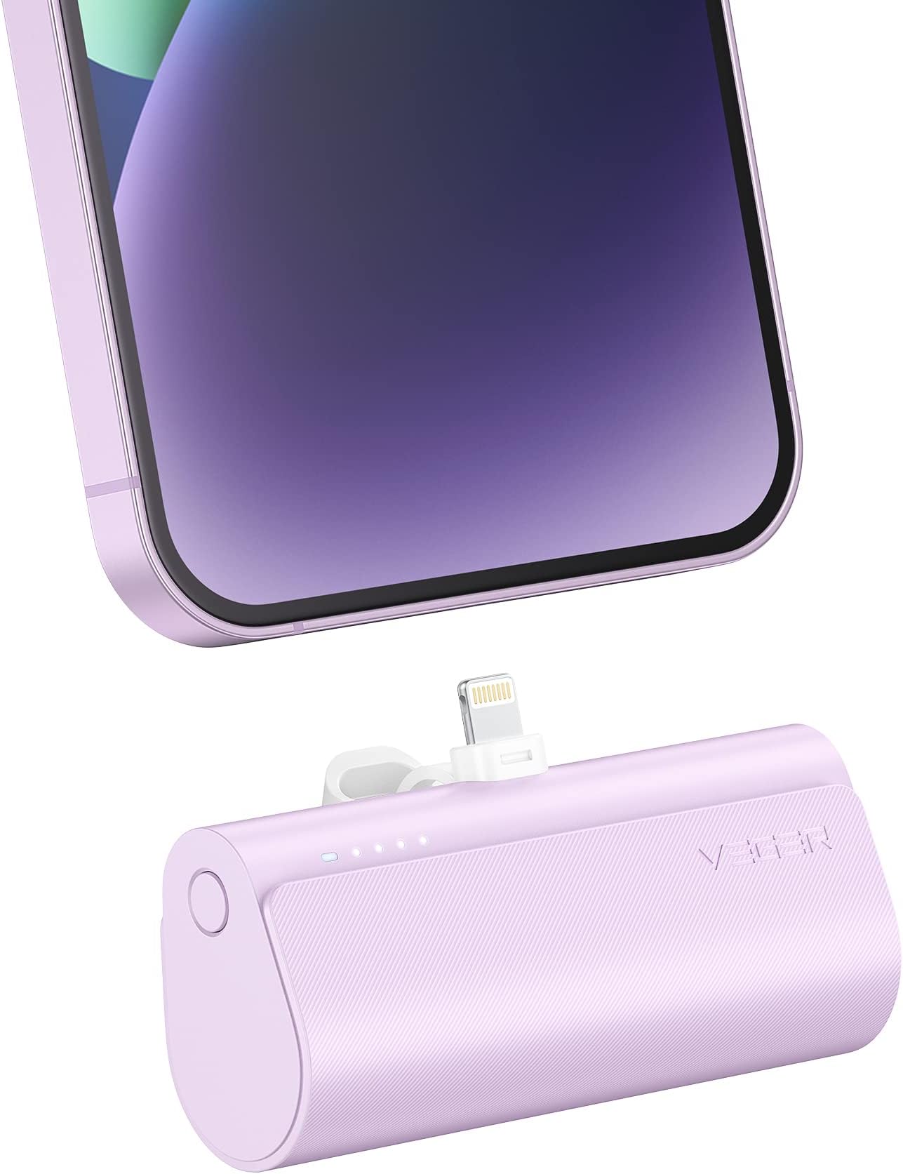 Amazon.com: VEGER Mini Portable Charger for iPhone, 5000mAh 20W PD Fast ...