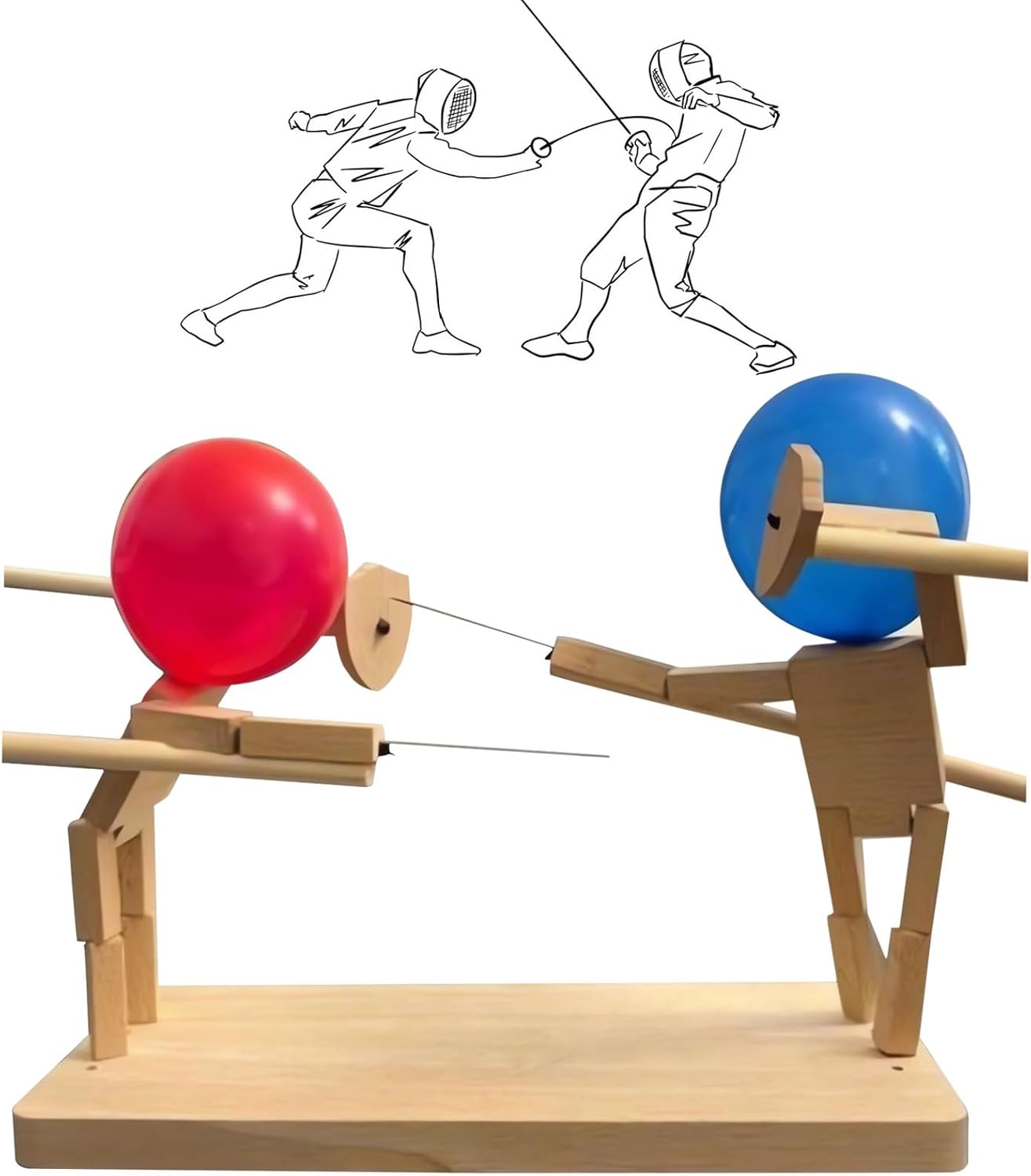 Amazon.com: TyNox Balloon Bamboo Man Battle, Handmade Wooden Fencing ...