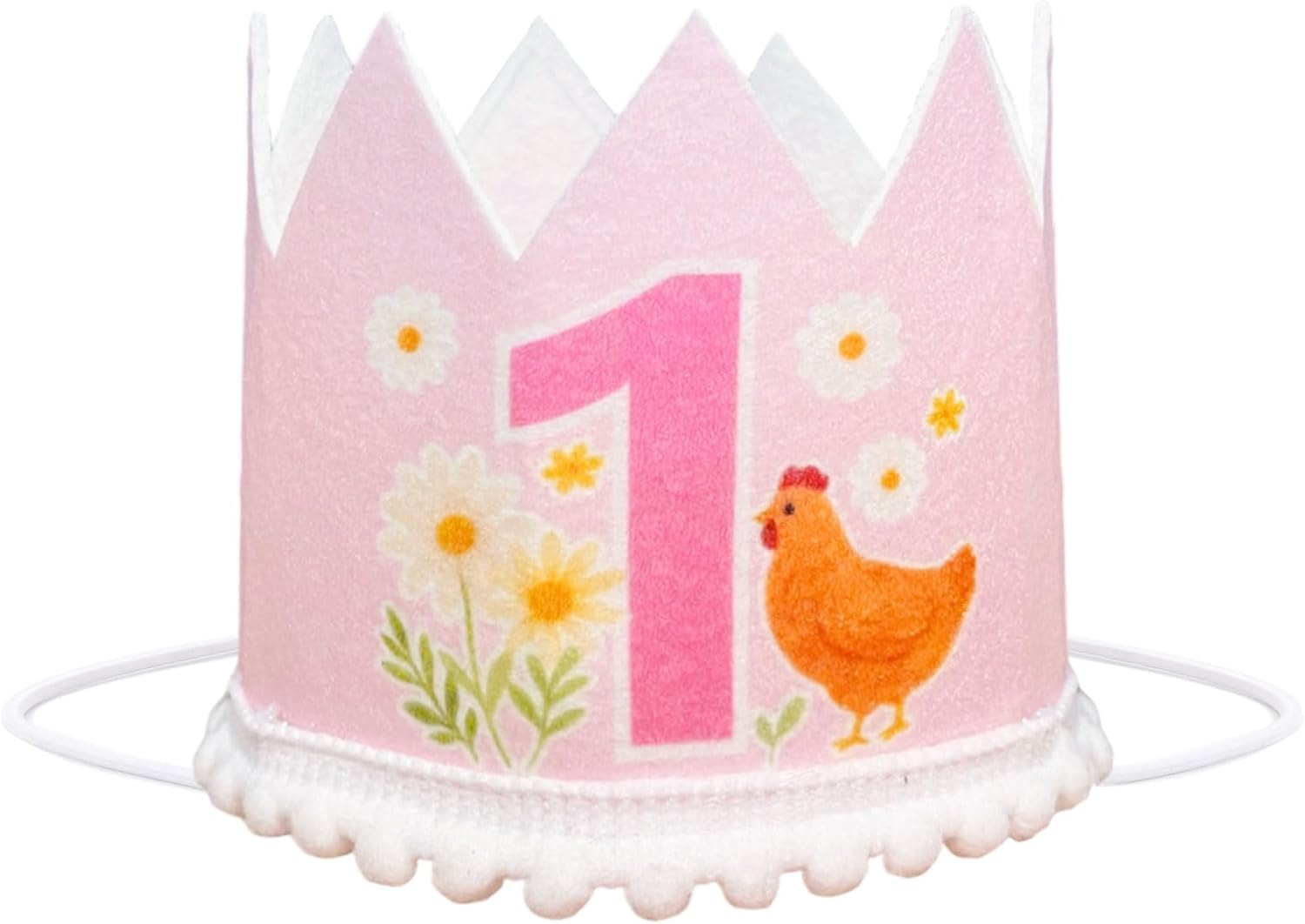 Amazon.com: Chicken 1st Birthday Decorations, Floral Chicken Birthday ...