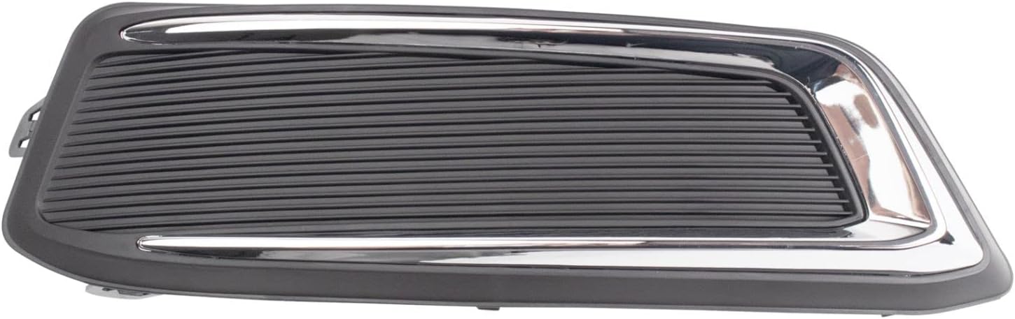 Amazon.com: Front Right Fog Light Hole Cover Chrome & Black Passenger ...