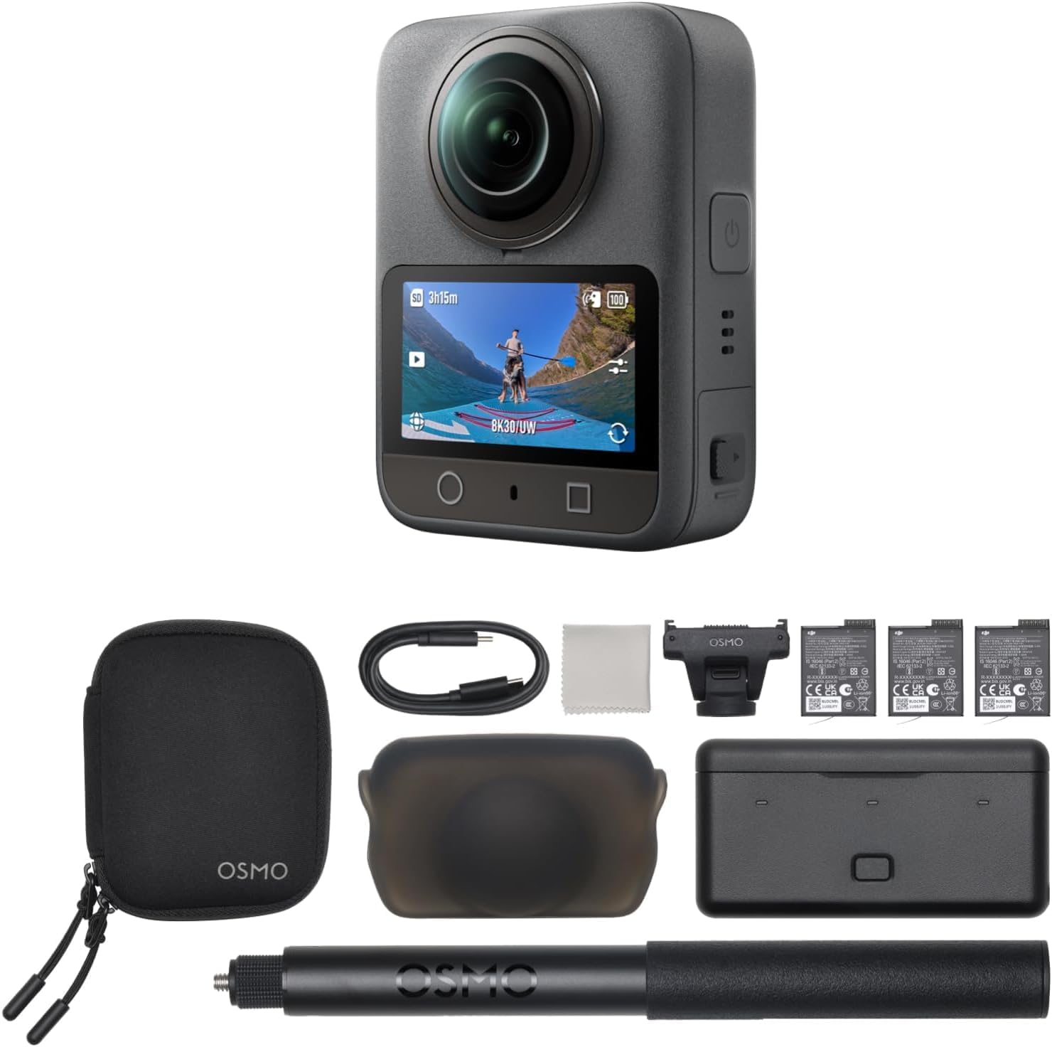 Amazon.com : DJI Osmo 360 Adventure Combo - Waterproof 8K 360° Action ...