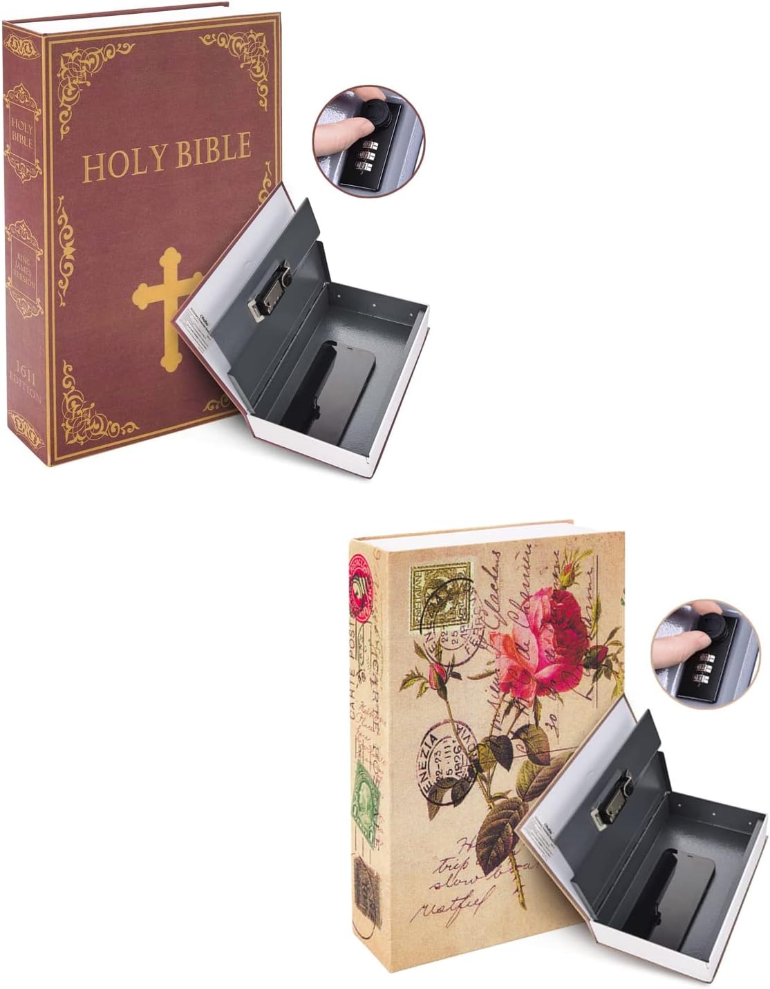 Brandclub - Book Safe Combination Lock Bible: Ohuhu Secret Compartment ...