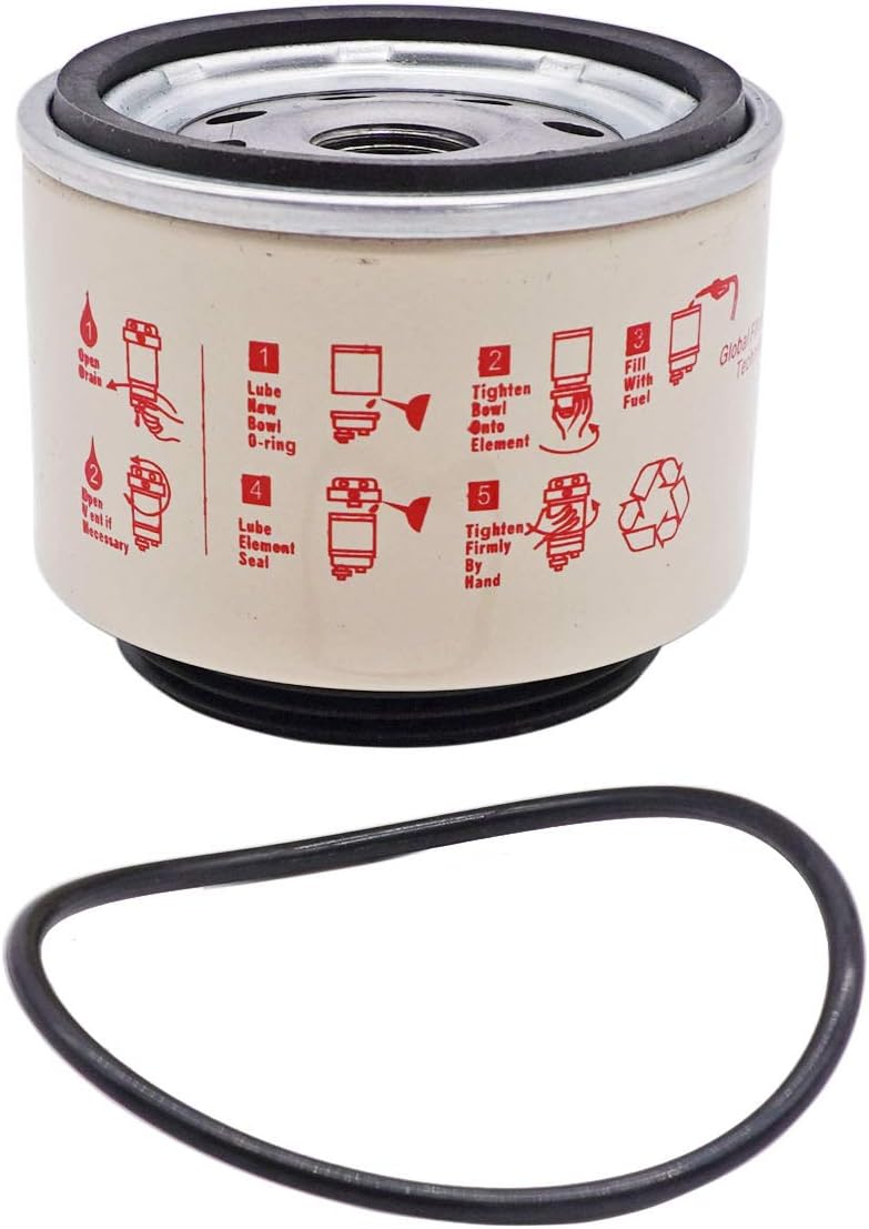 Amazon.com: Spin-On Fuel Filter Water Separator R12P 30 Micron ...