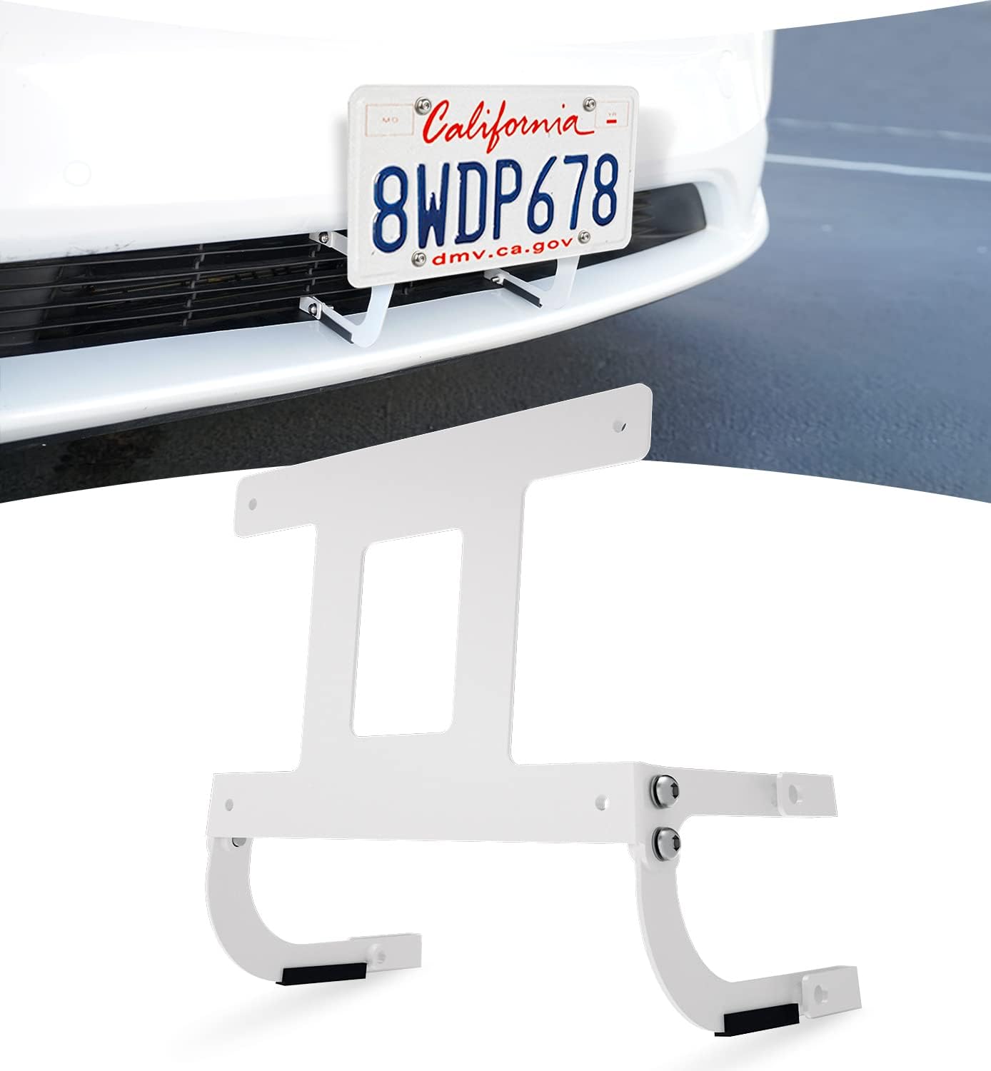 Amazon.com: No Drilling Front License Plate Mount, High Strength ...
