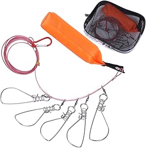 Amazon.com : Yeuipea Fish Stringer, Heavy Fishing Stringer Clip Live ...