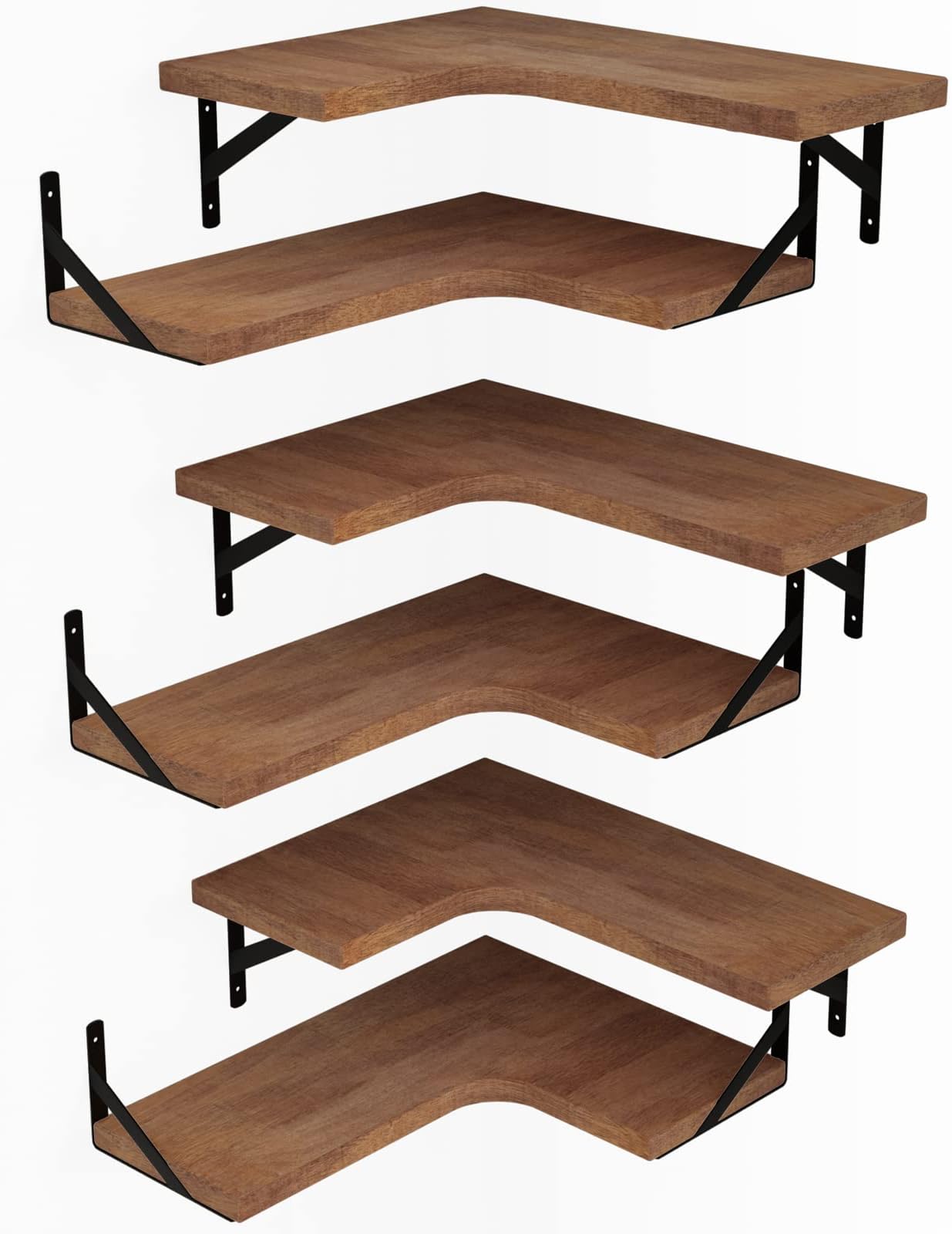 Amazon.com: Easy Track Corner Shelves Closet Storage, 30"x30" - 3 Pack ...
