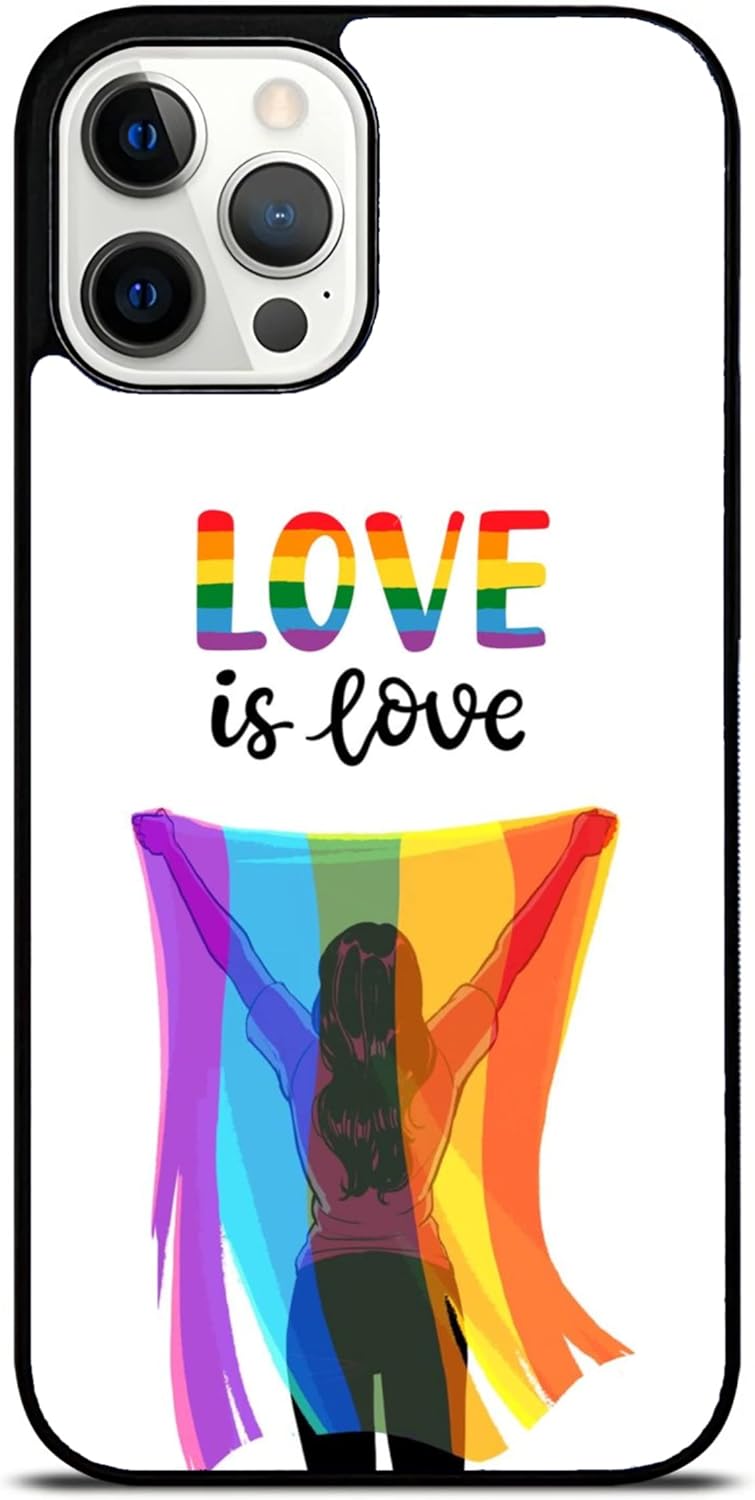 Amazon.com: Love is Love Pride Flag Gay LGBT Colorful Rainbow Bisexual ...