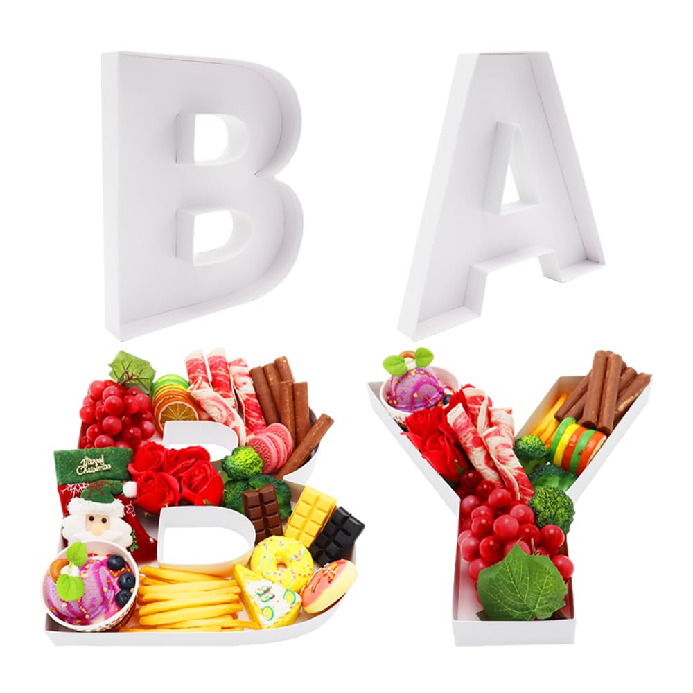 Amazon.com: 12" Large Fillable Baby Cardboard Letters for Baby Shower ...