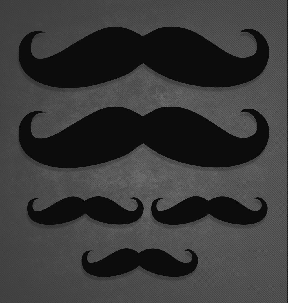 Amazon.com: Set Of 5 Mustache Stickers : Everything Else