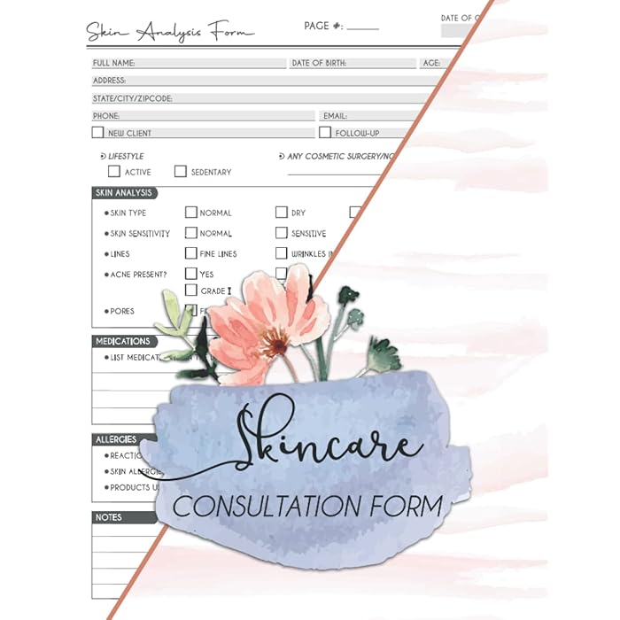 Buy Skincare Consultation Form: Med Spa Intake Skin Assessment | Skin ...