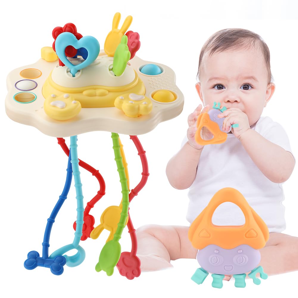 Amazon.co.jp: String Toy, 5 Sensory Shige, Teeth, Interactive Toy ...