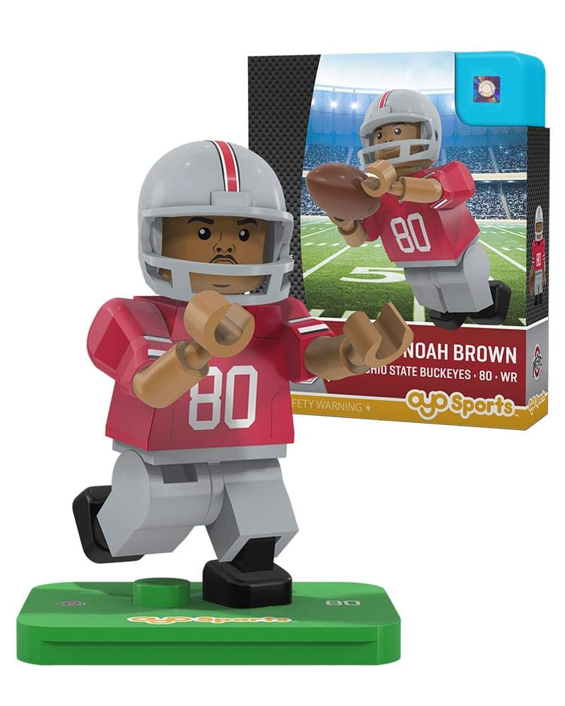 NCAA Ohio State Buckeyes Noah Brown Generation 2 G2 Minifigure, Small ...