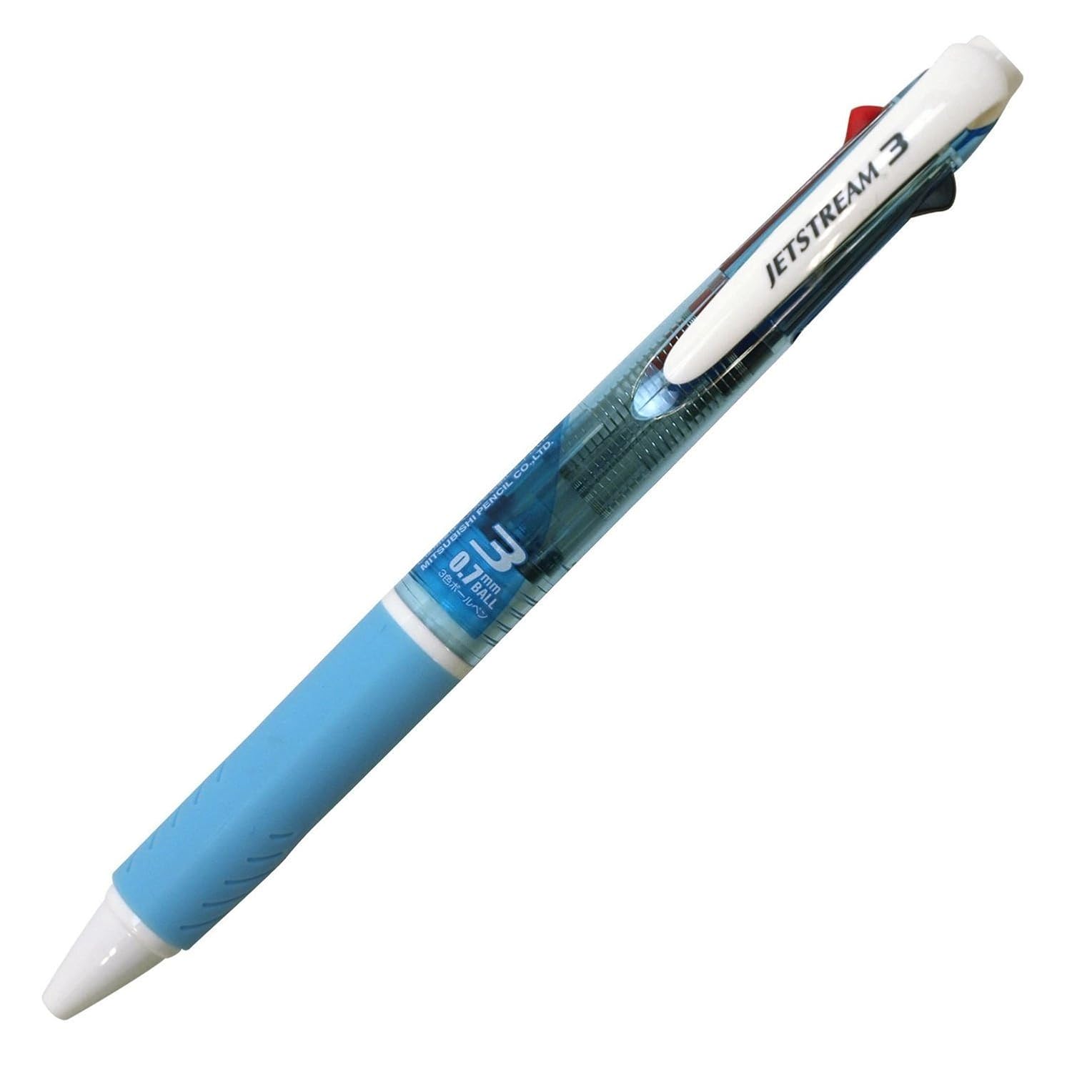 Uni Ballpoint Pen Jetstream 3 Color Black, Red, Blue Ink 0.7mm, Sky ...