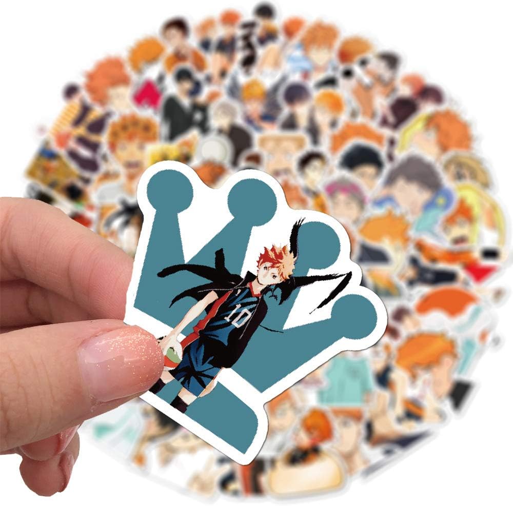 102Pcs Haikyuu Stickers for Laptop Car Bike Helmet Phone Guitar ...