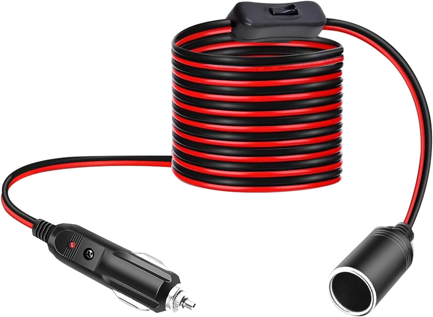 12V/24V Cigarette Lighter Extension Cable 350cm - Male to Female ...