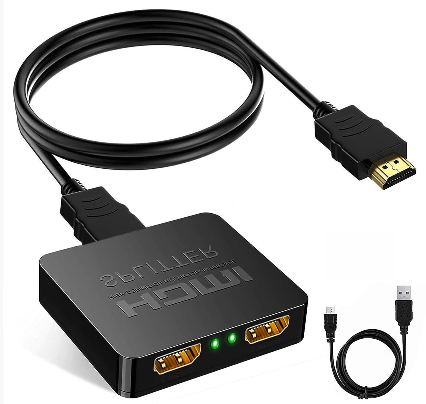 Amazon.com: 4K HDMI Splitter Adapter 1 in 2 Out for Dual Monitors ...
