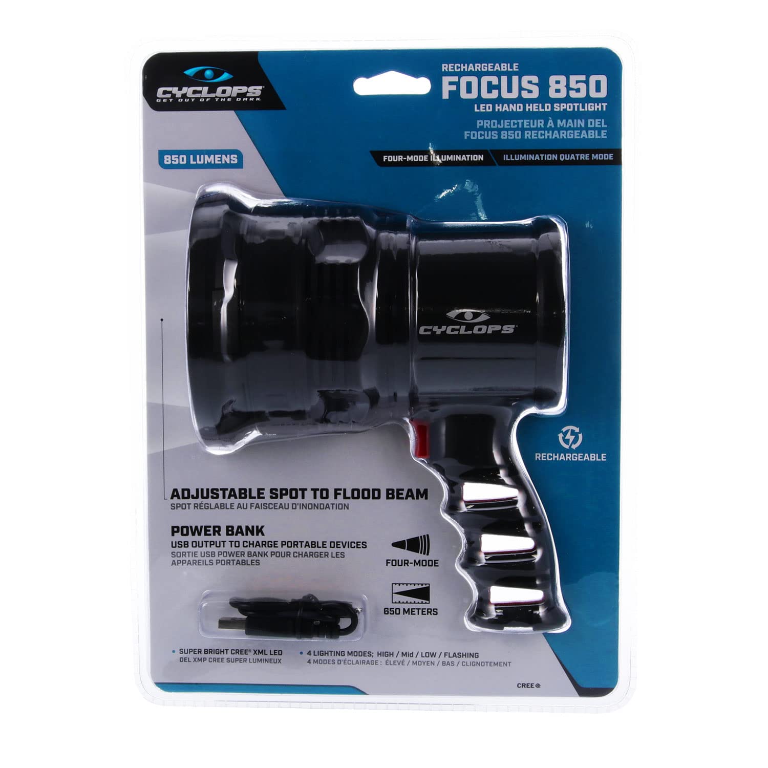Snapklik.com : Cyclops Rechargeable Handheld Four-Mode Adjustable Beam ...