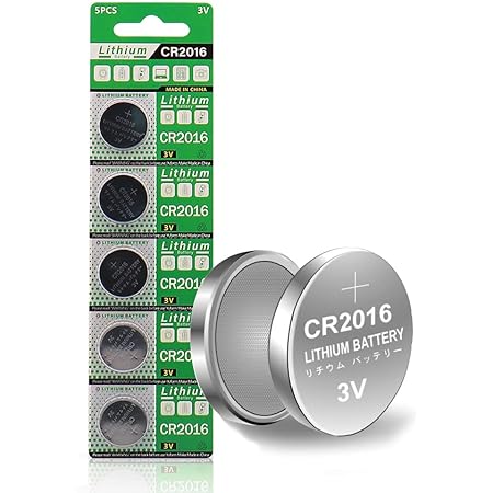 Amazon.com: Cotchear 5pcs/Pack CR2016 Coin Battery CR2016 3V Lithium ...