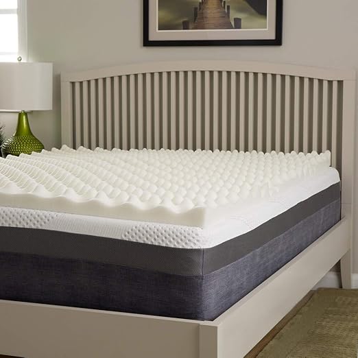 Amazon.com: Slumber Perfect Big Bump 3-inch Convoluted Memory Foam ...