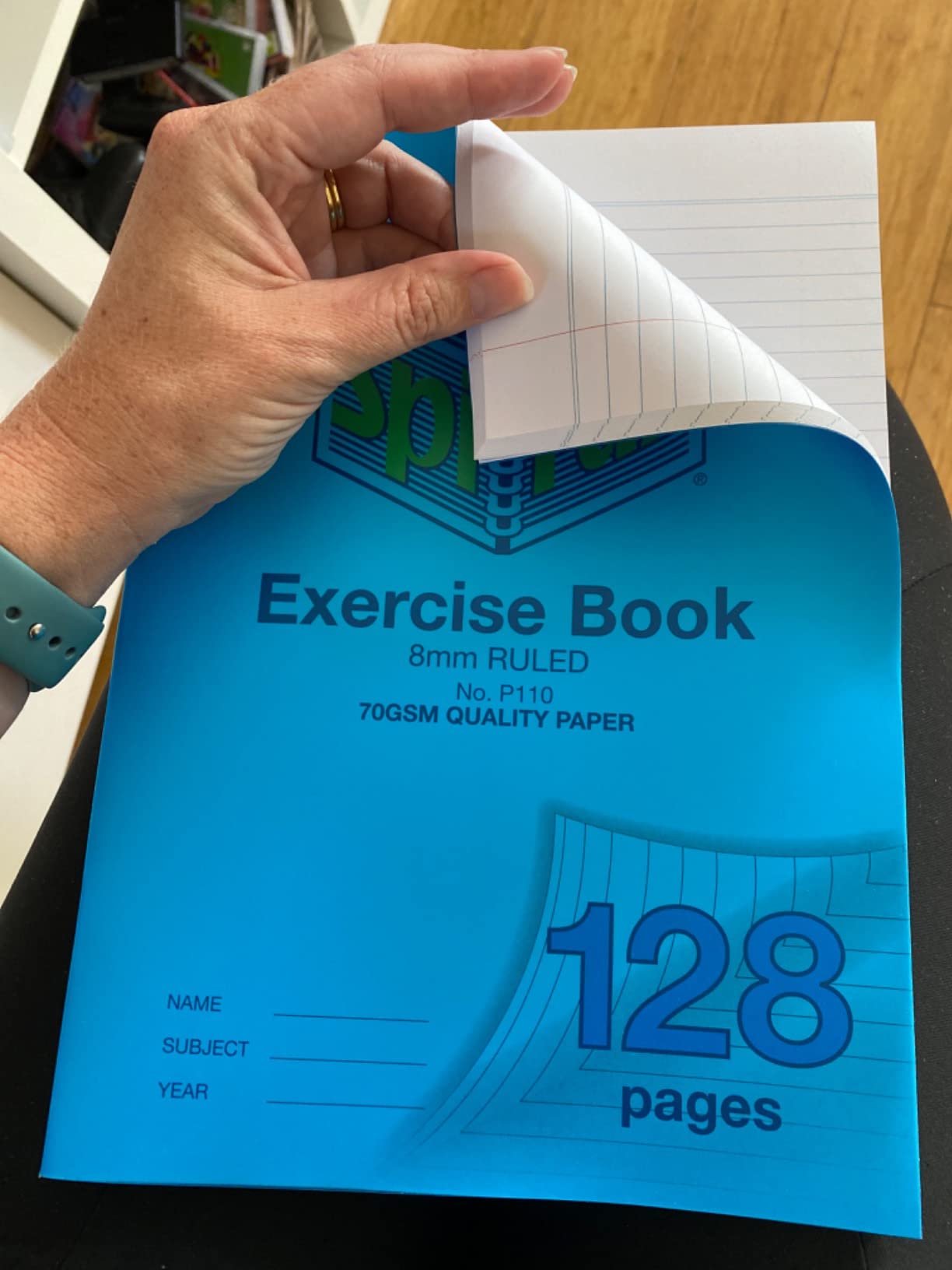 Spirax Exercise Book 128 Paged, A4, 8mm Ruled, No.P110 : Amazon.com.au ...