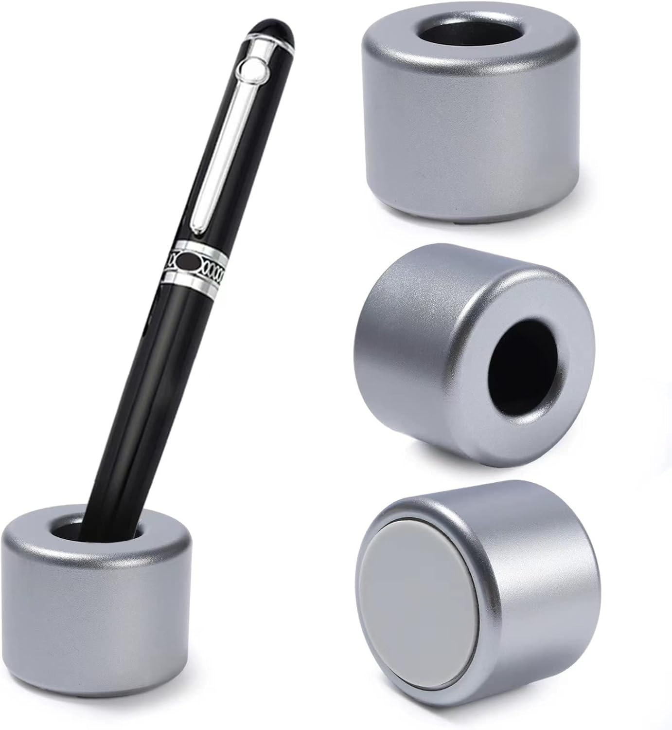 Amazon.com: JOCARALY Metal Pen holder Sleek Mini Aluminum Pen Holder ...
