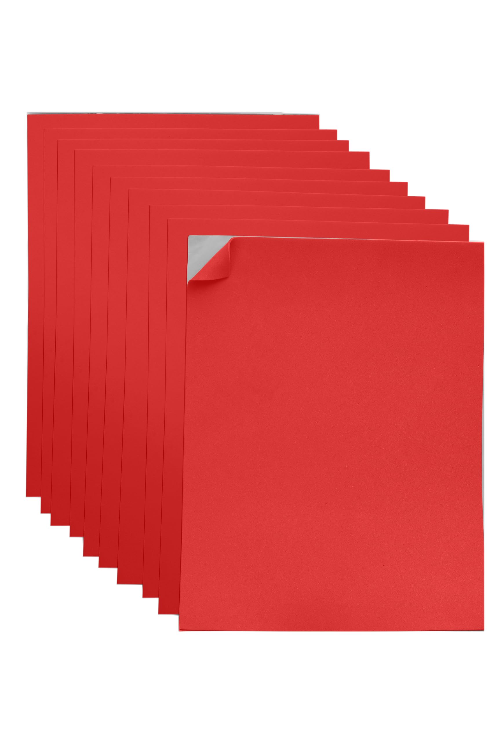 Amazon.com: Adhesive Red EVA Foam Sheets for Crafts, 9" x 12", 2mm ...