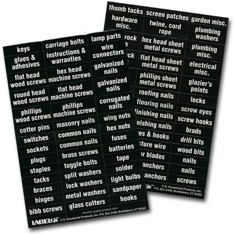 Amazon.com : 84 Self Adhesive Workshop Labels : All Purpose Labels ...