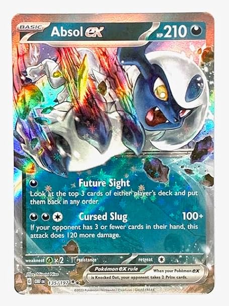 Amazon.com: Absol ex 135/197 Double Rare - Obsidian Flames - Pokemon ...