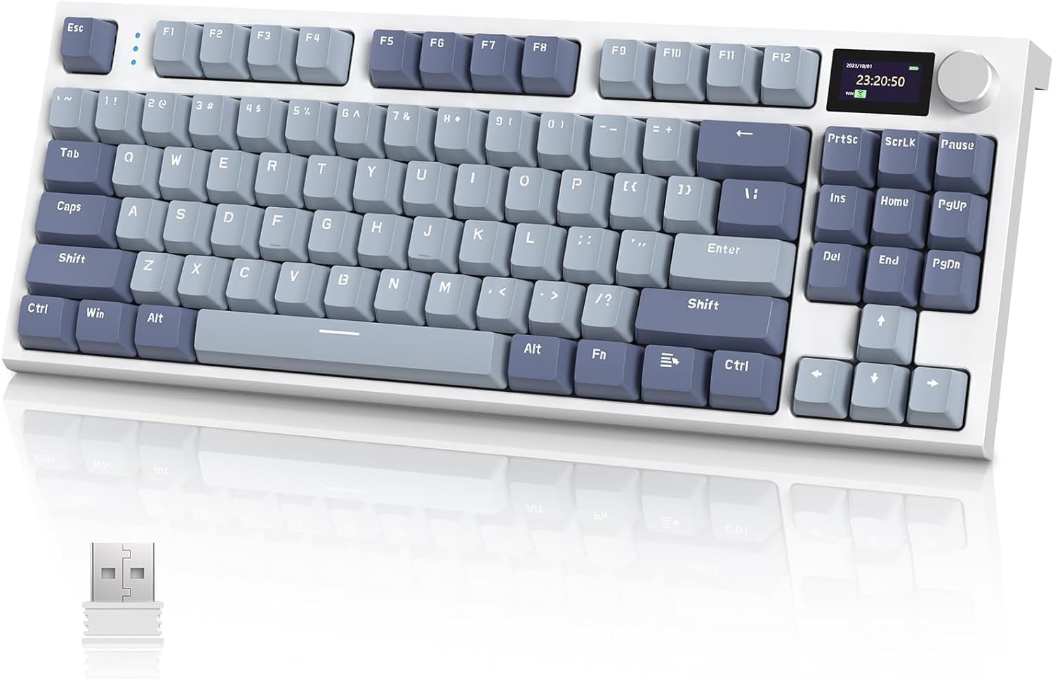 Teclado Gamer Mecanico Sem Fio RGB Attack Shark K86 com Tela Multimidia | Amazon.com.br