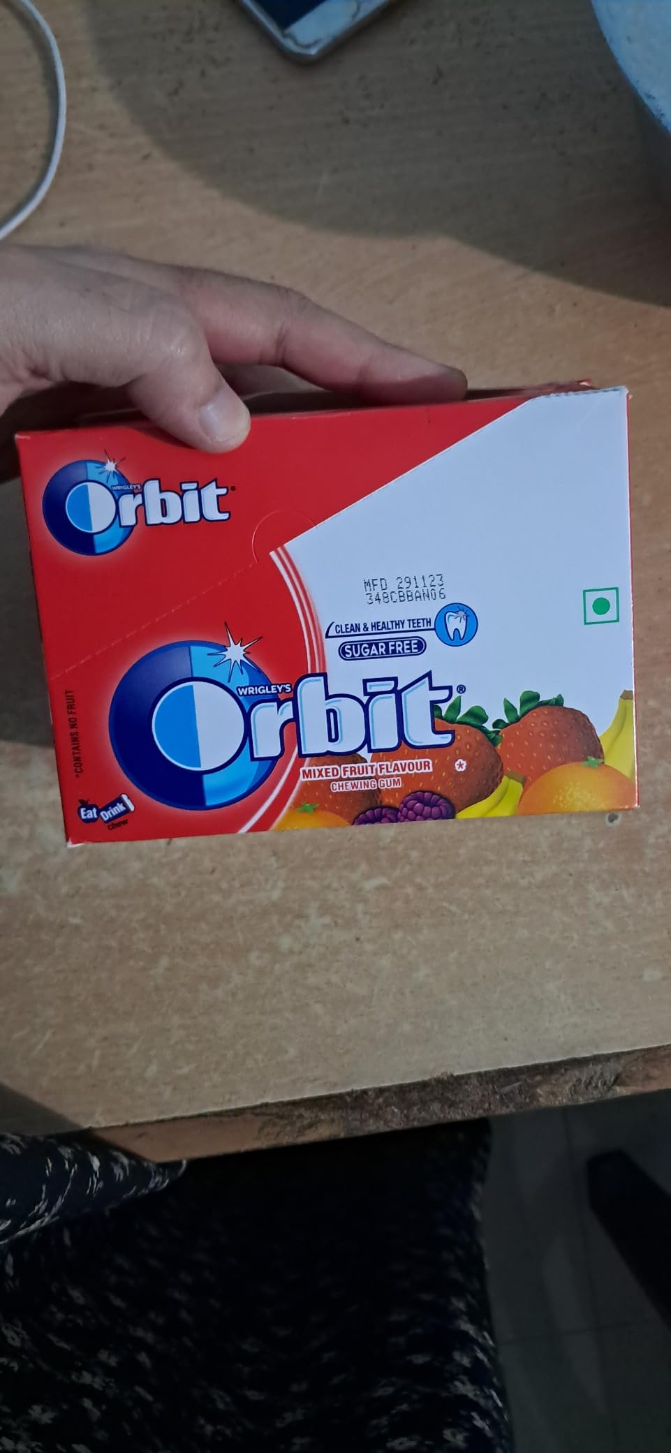 Orbit Mixed Fruit Chewing Gum Pot Jar, 132g (2 X 66 g) : Amazon.in ...