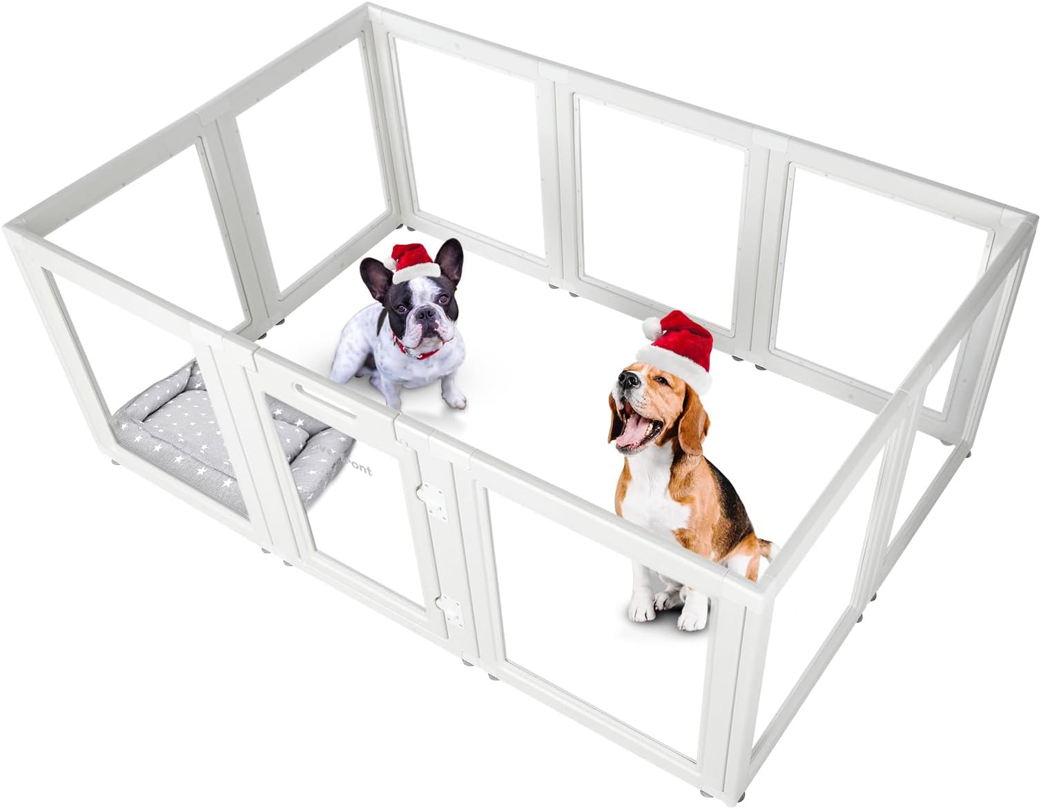 Amazon.com : Everfront Clear Acrylic Plastic Dog Playpen Indoor,for ...