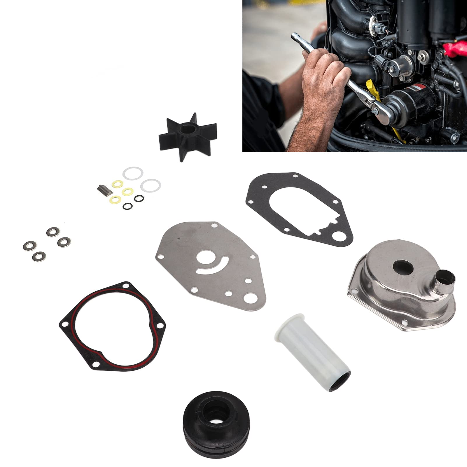 812966A12 Water Pump Housing For Mercury/Mariner/Force Outboards | 30 ...
