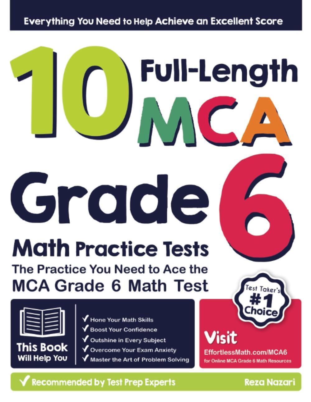 10 Full-Length MCA Grade 6 Math Practice Tests: The Practice You Need ...