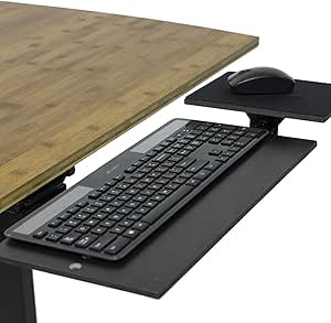 Amazon.com: MERAXI Under Desk Keyboard Tray with Mouse Platform, 18.5 ...