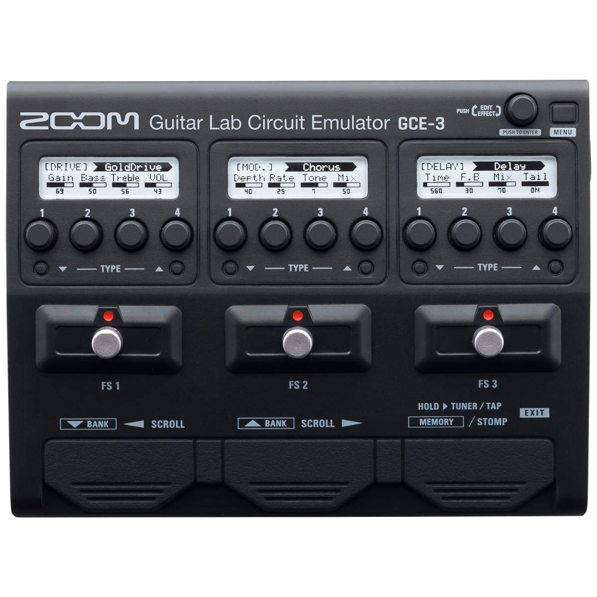 Zoom GCE-3 Guitar Lab Circuit Emulator, Compact USB Audio Interface for ...