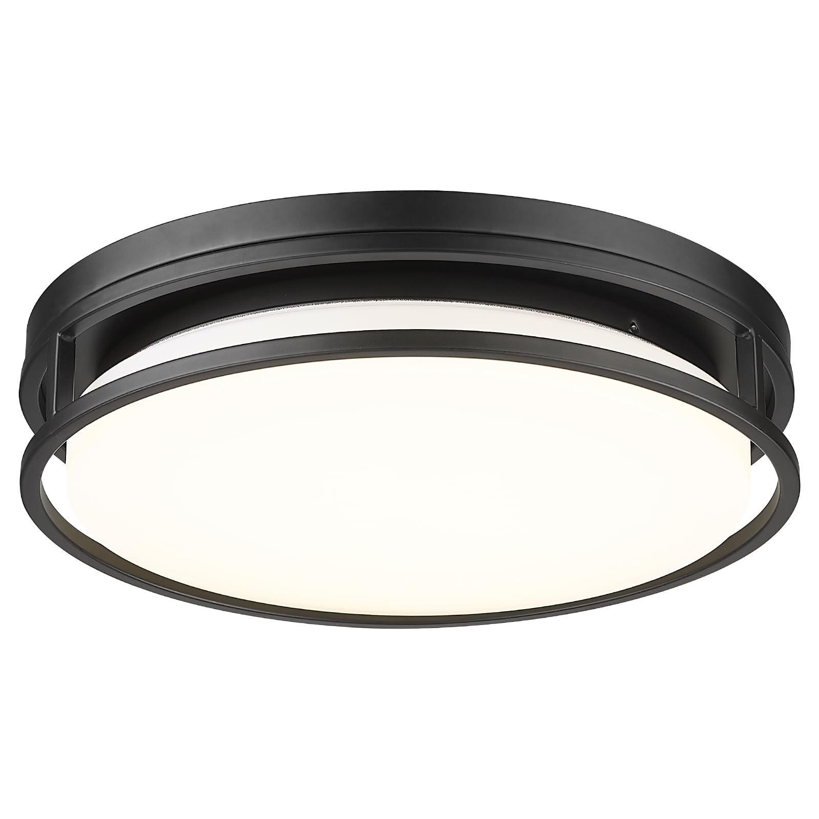 Darkaway Large LED Flush Mount Ceiling Light, 15inch Modern Dimmable ...