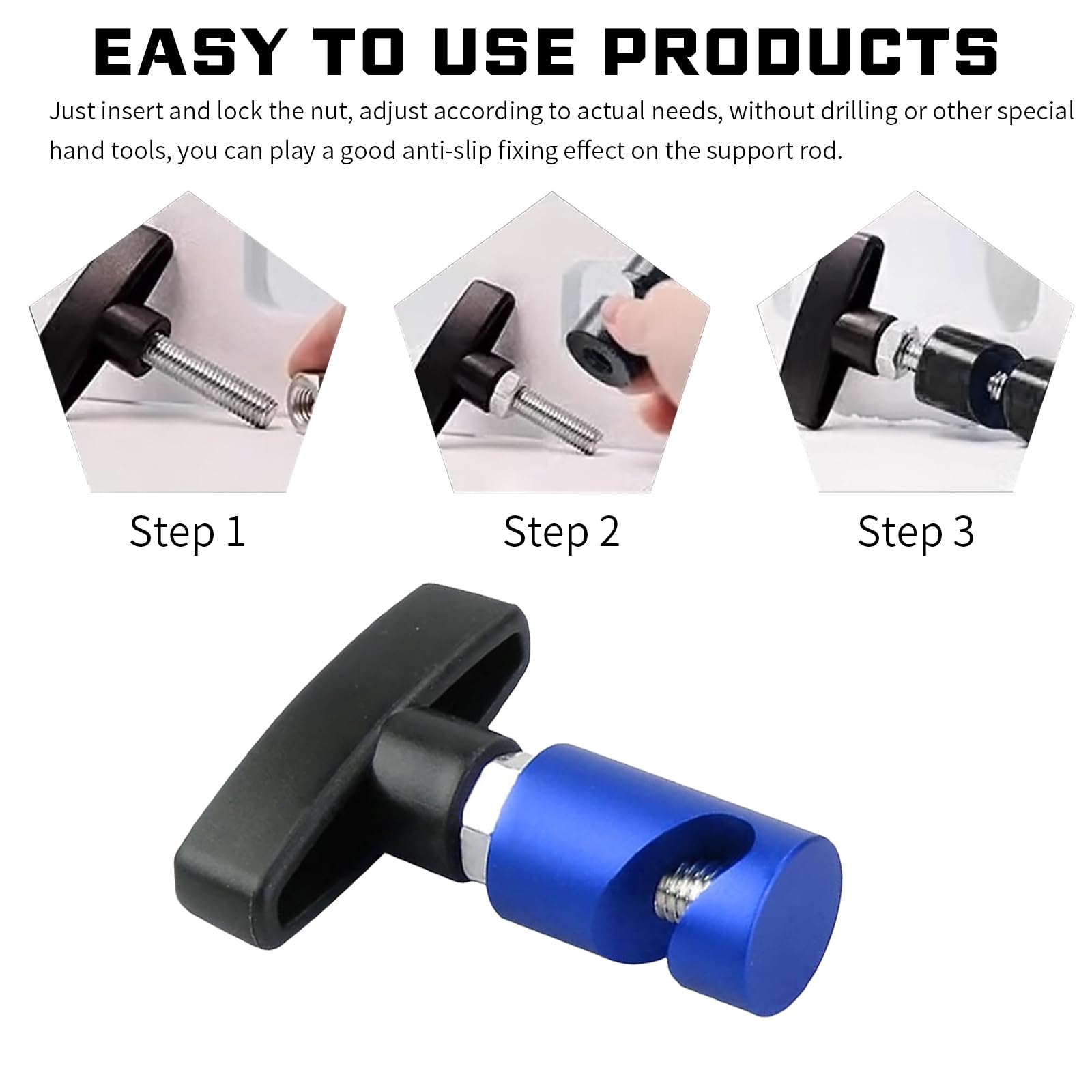 Cricut SportFlex 2 Pack Car Hood Support Rod Clamps - T-Handle Anti ...