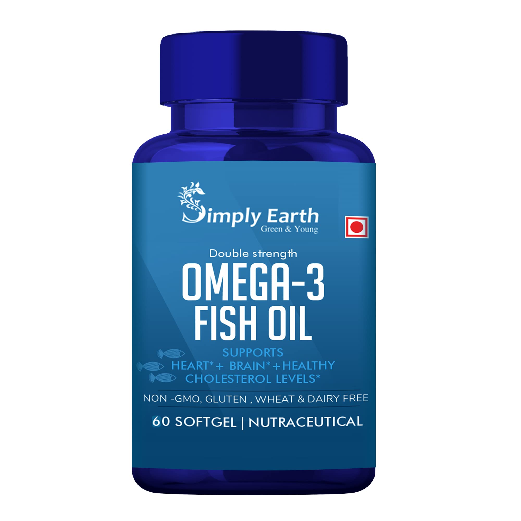 Buy Simply Earth Omega 3 Fish Oil 1000mg (Essential ty Combination of ...