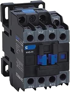 Amazon.com: XBWCADSE NXC-09 9A LC1D AC Contactor CJX2-0910 NO NC 3-Phase DIN Rail Mount Electric ...