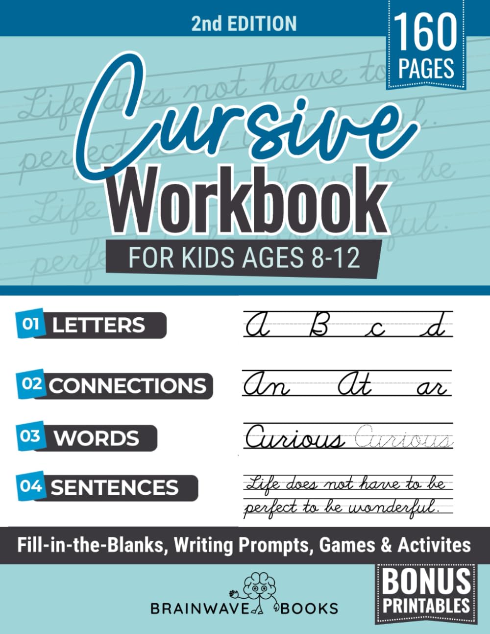 Cursive Workbook for Kids Ages 8-12: Step-by-Step Mastery—Mastering ...