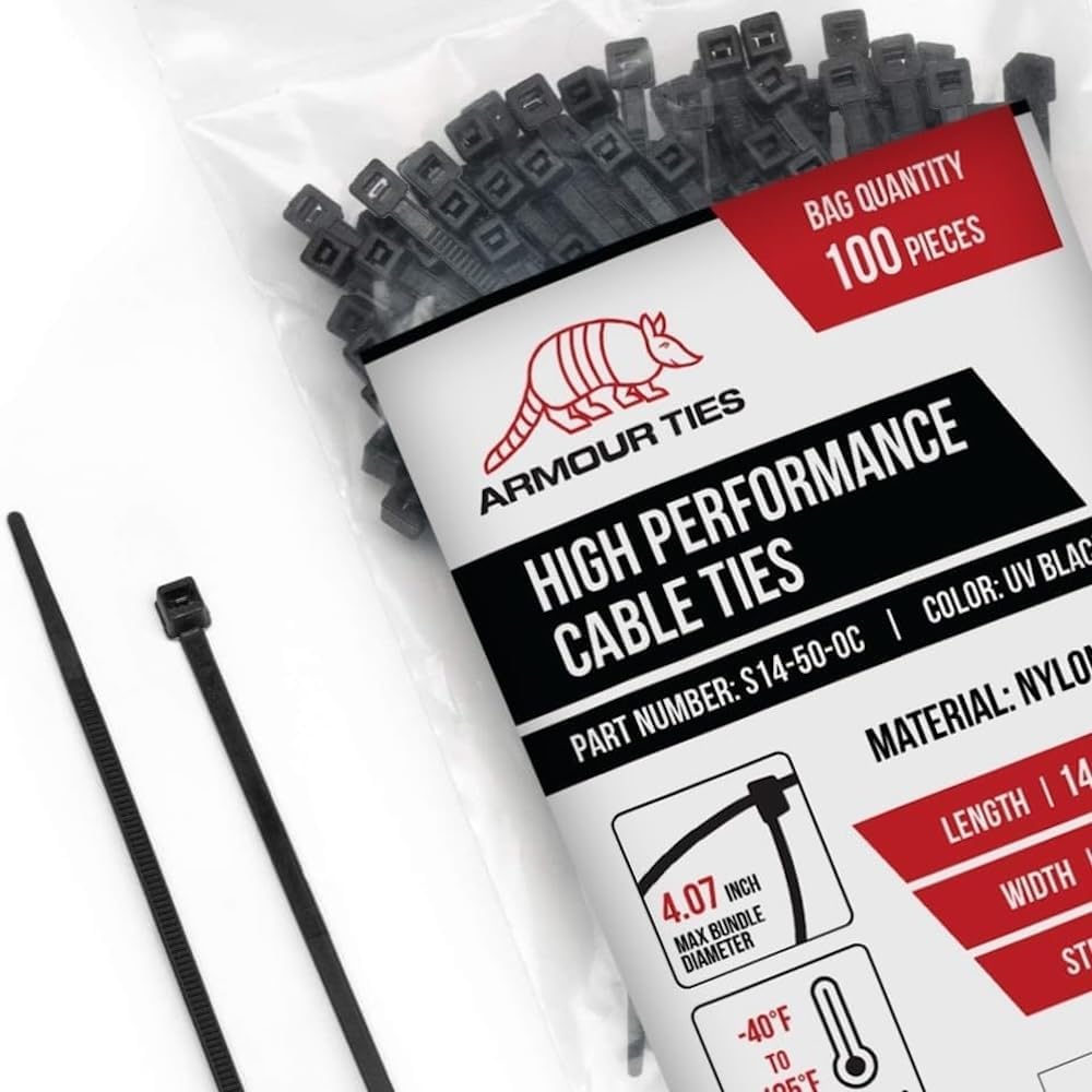 Amazon.com: Cambridge ZipIts Cable Ties 14-in 75 Lb Tensile Strength ...